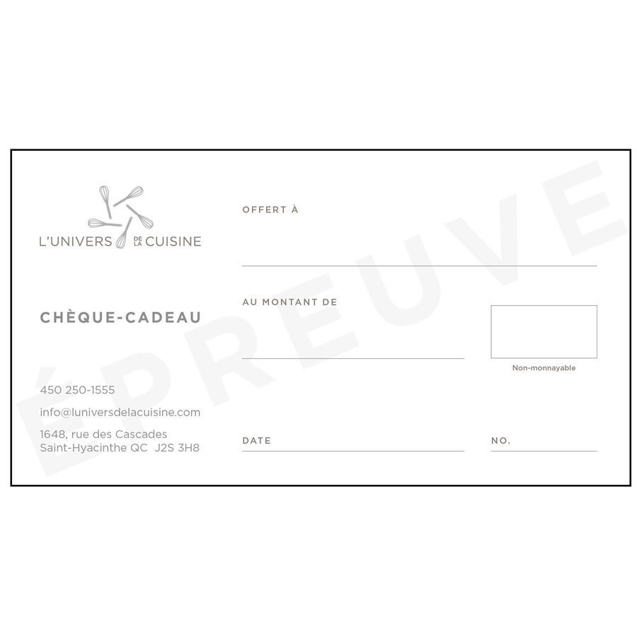 CHÈQUE-CADEAU